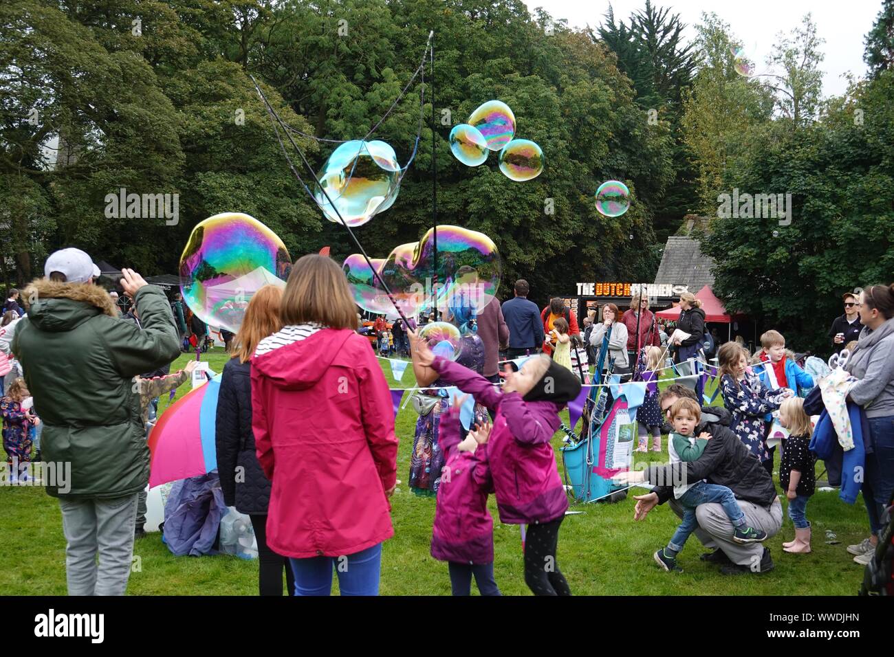 The annual Bubblefest held in High Lea Park, New Mills, Derbyshire ...