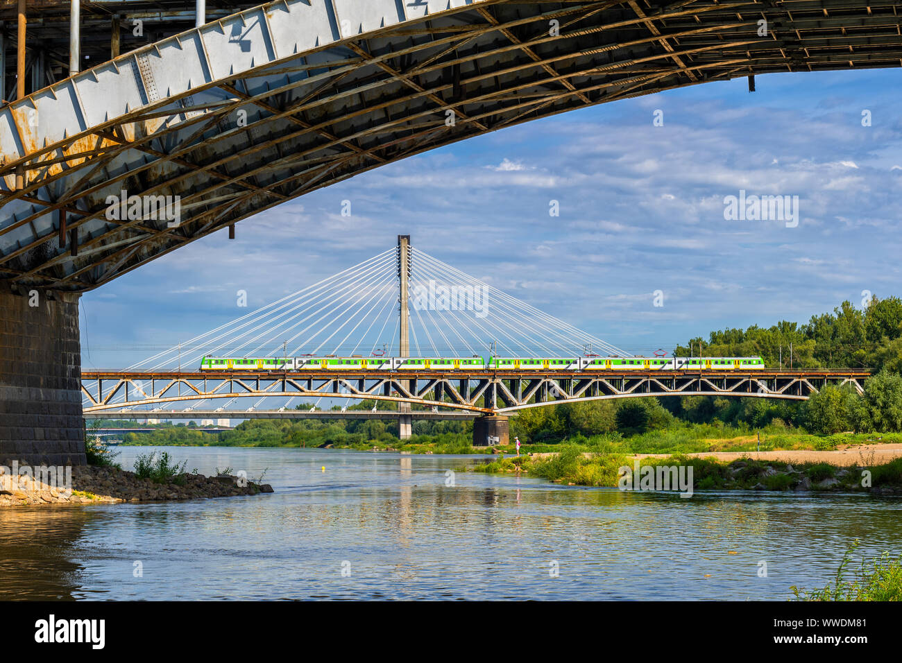 Swietokrzyski bridge warsaw hi-res stock photography and images - Alamy