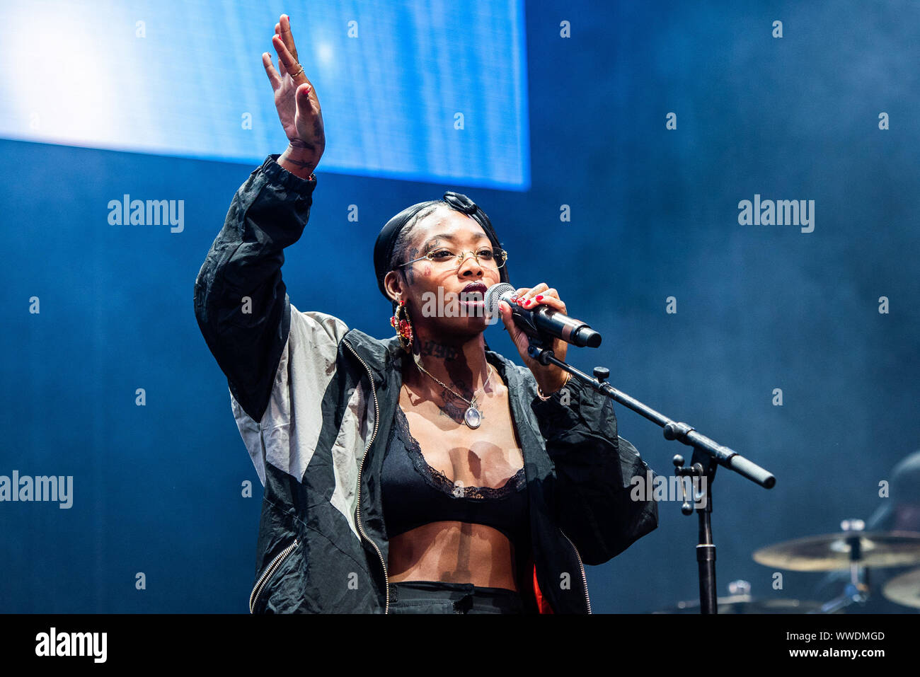Summer Walker performs at Lights On Festival at Concord Pavilion on ...
