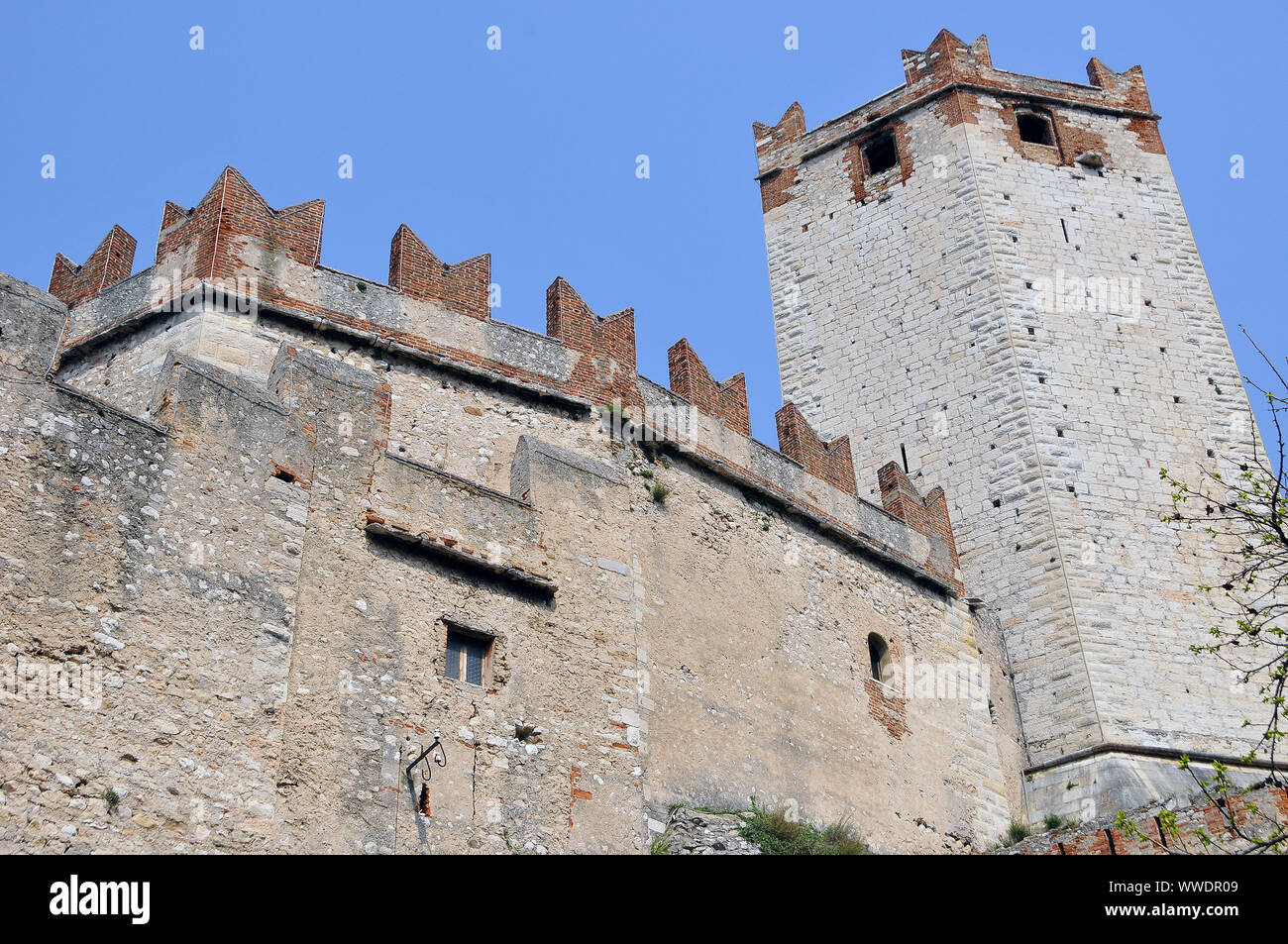 Castello Scaligero, Scaliger Castle, Malcesine, region Veneto, Italy ...