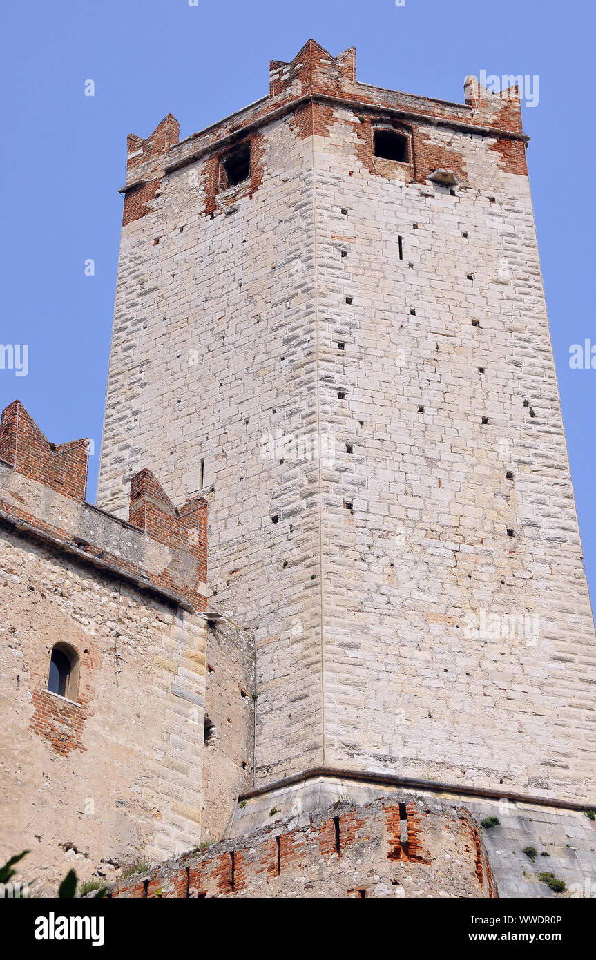 Castello Scaligero, Scaliger Castle, Malcesine, region Veneto, Italy ...