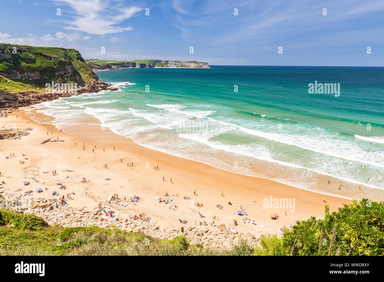 De los Locos Beach in Suances, Cantabria, Spain Stock Photo - Alamy