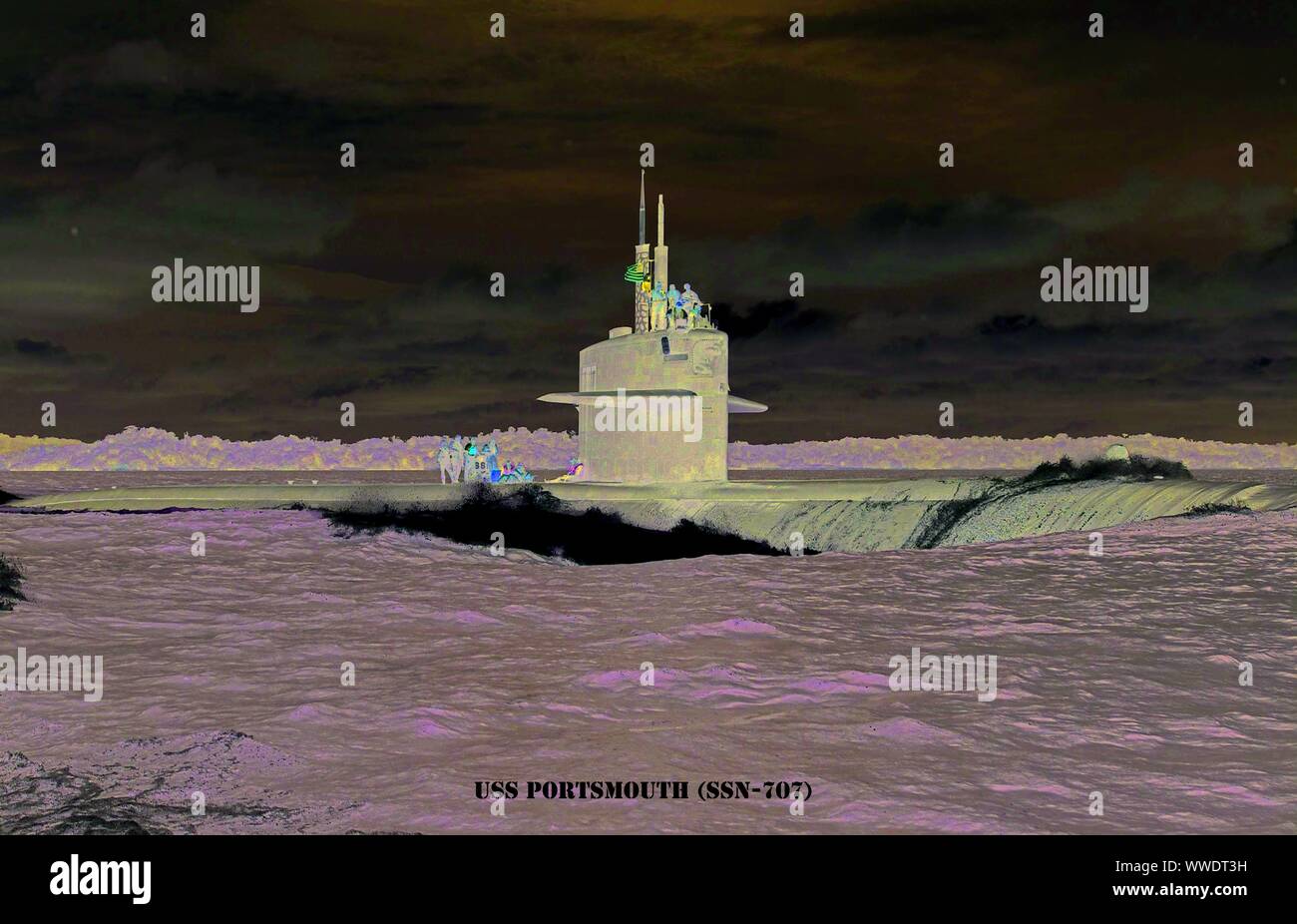 USS PORTSMOUTH (SSN-707 Stock Photo - Alamy