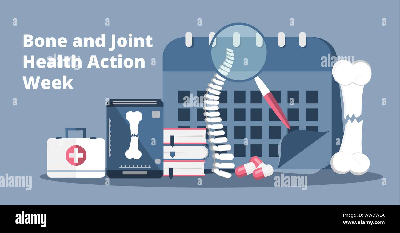 Bone and Joint Health Action Week in 12-20 week in USA. Osteoporosis ...