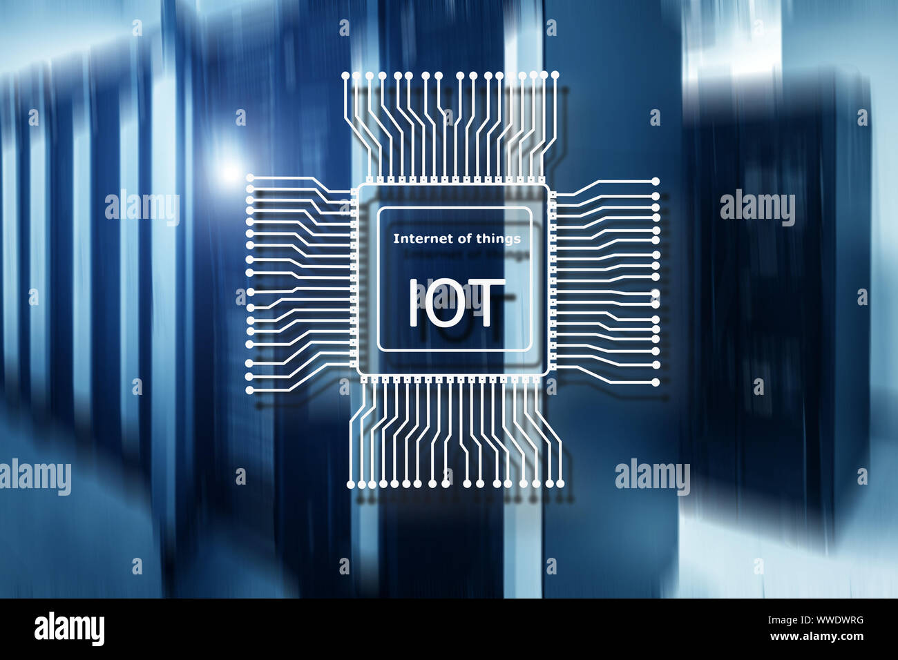 internet of things, IoT on datacenter background Stock Photo - Alamy