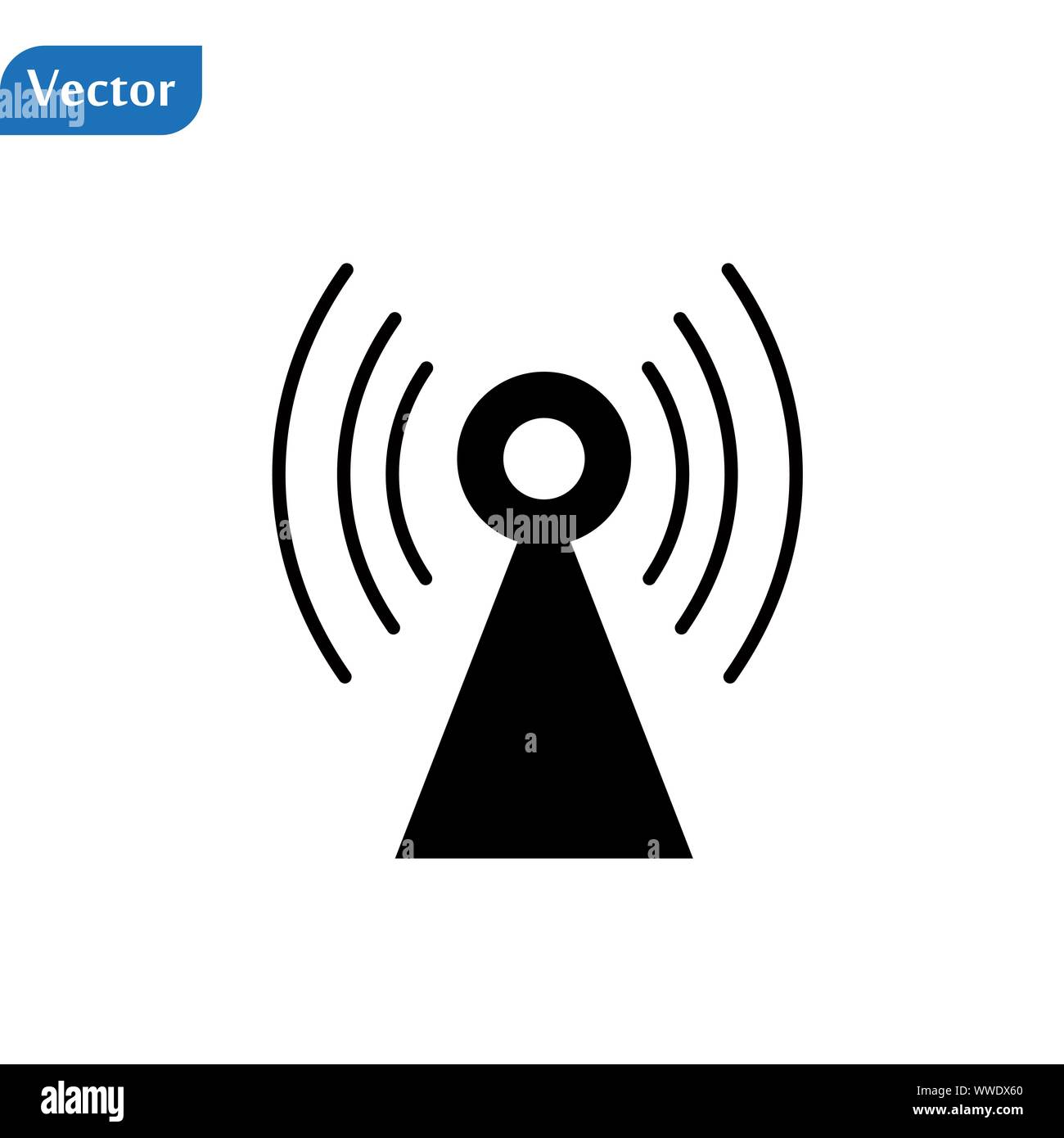 Wifi signal connection button Stock Vector Images - Alamy