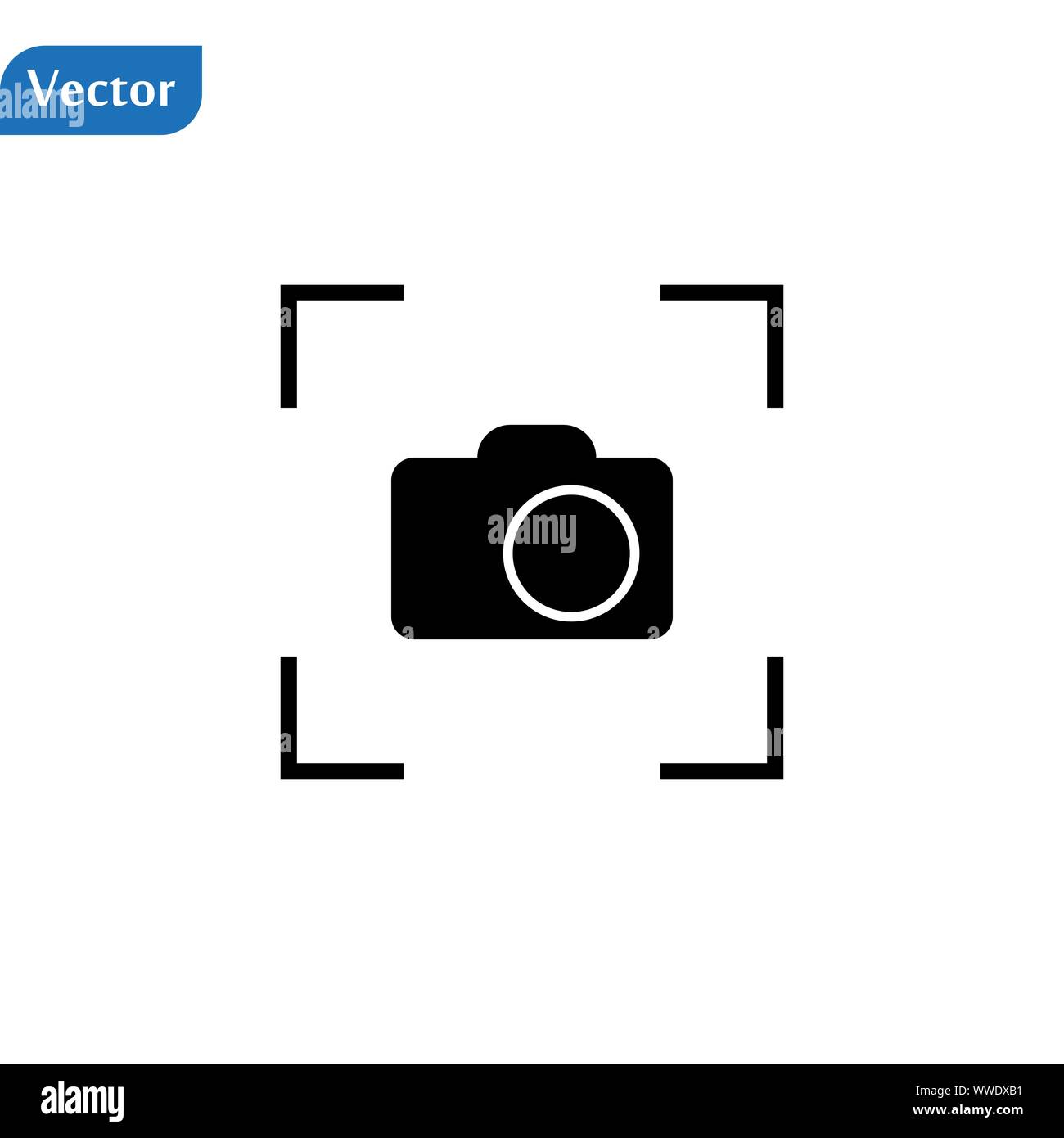 Focus camera icon on white background. Vector eps 10 Stock Vector Image ...