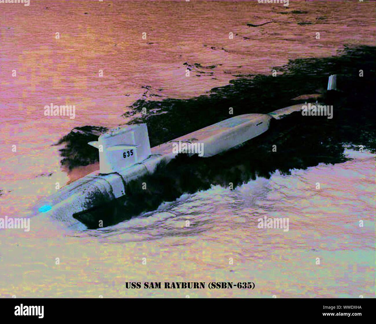 USS SAM RAYBURN (SSBN-635 Stock Photo - Alamy