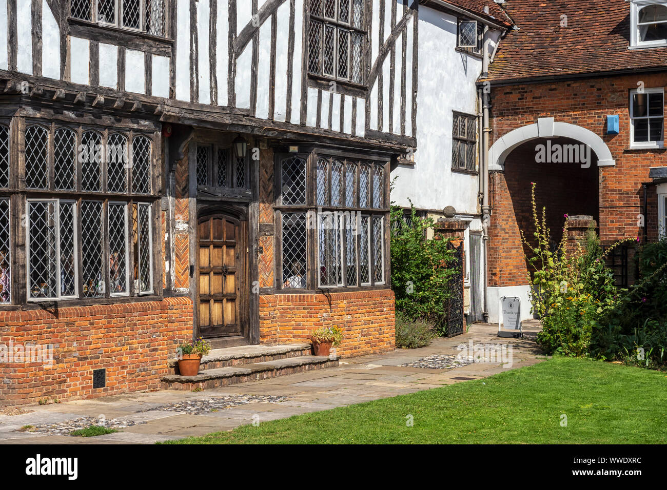 COLCHESTER, ESSEX - AUGUST 11, 2018: Exterior view of Tymperleys, a ...