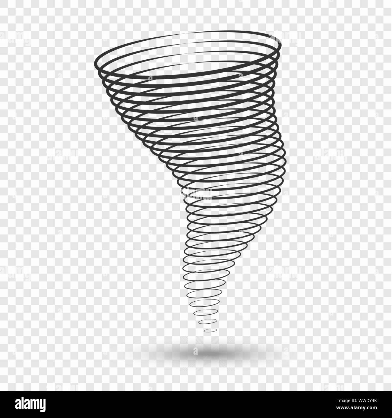 Tornado vector illustrations. Weather conditions symbols - natural ...