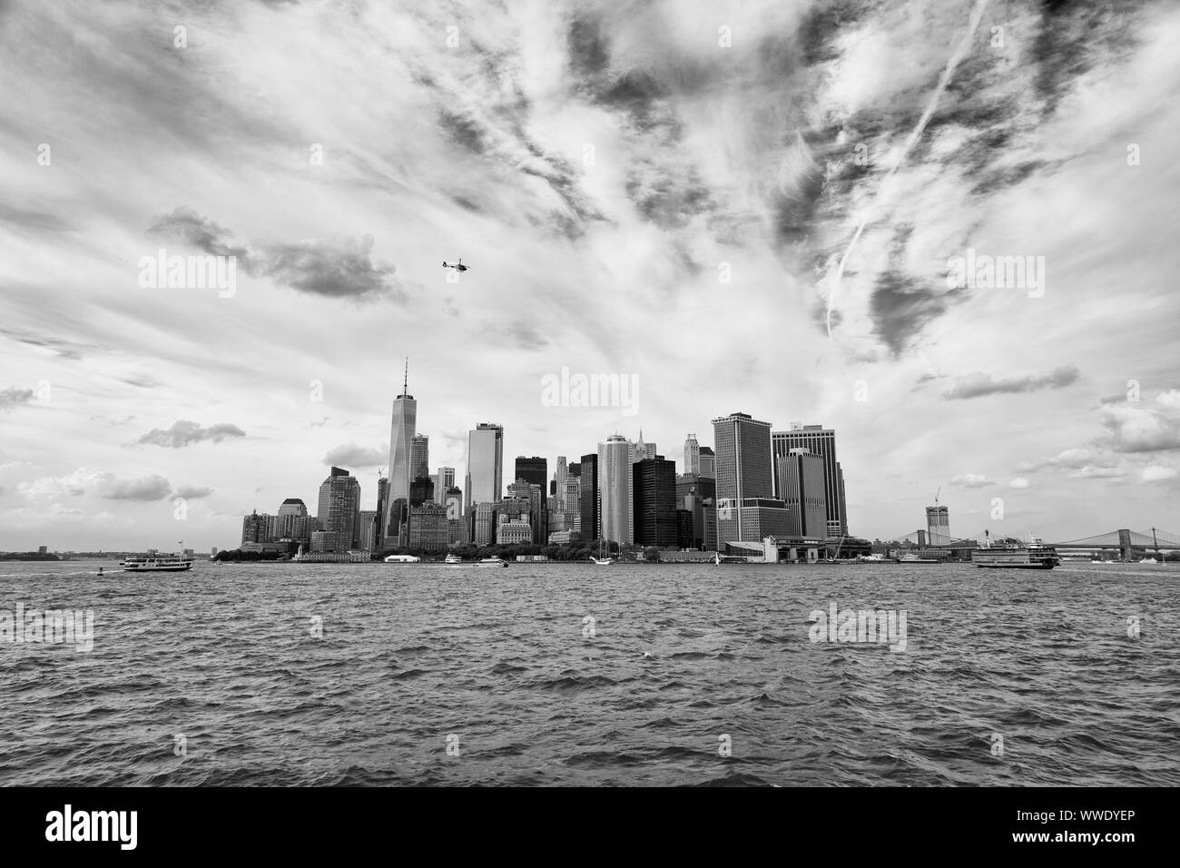 View in hudson river Black and White Stock Photos & Images - Alamy
