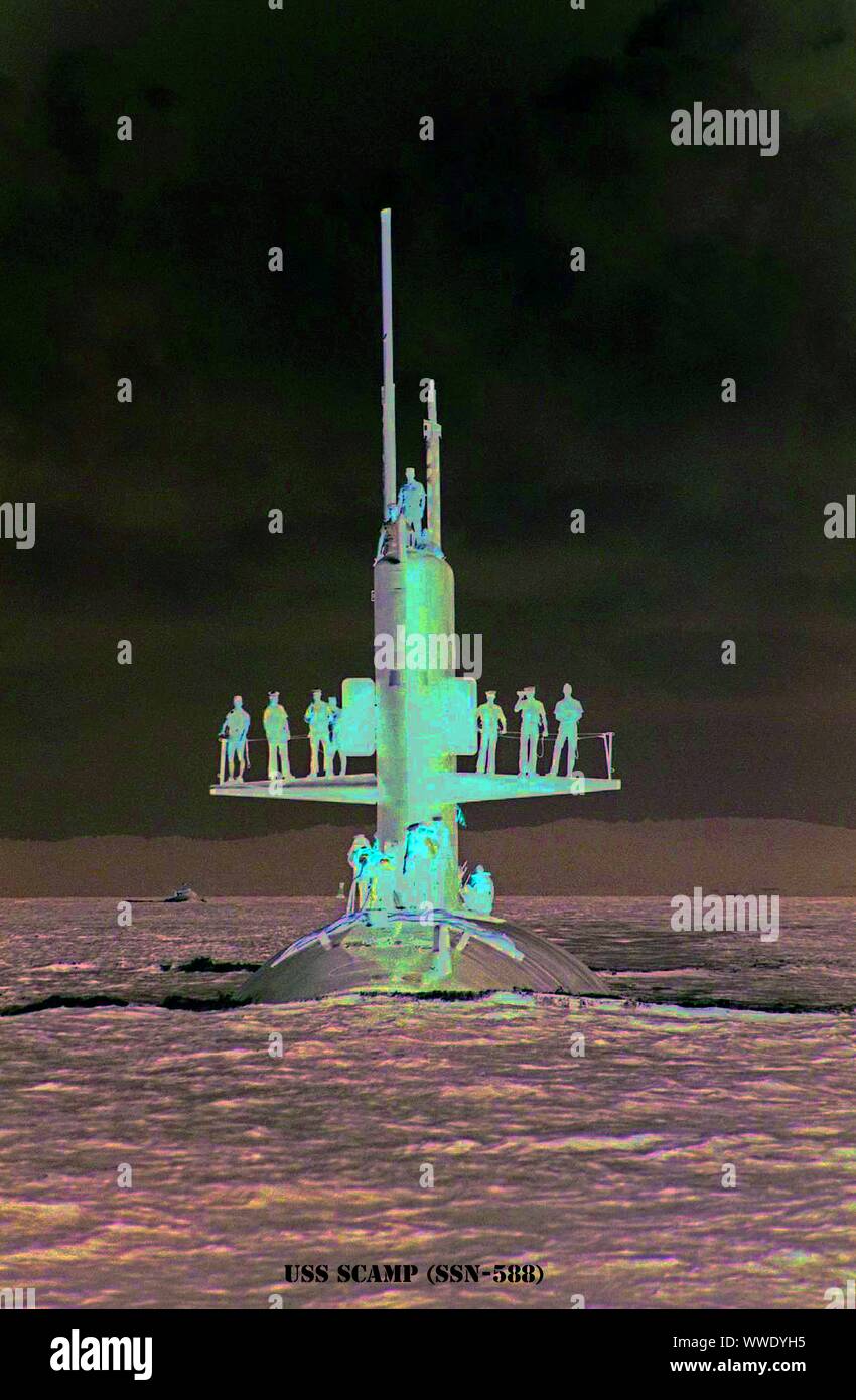 USS SCAMP (SSN-588 Stock Photo - Alamy