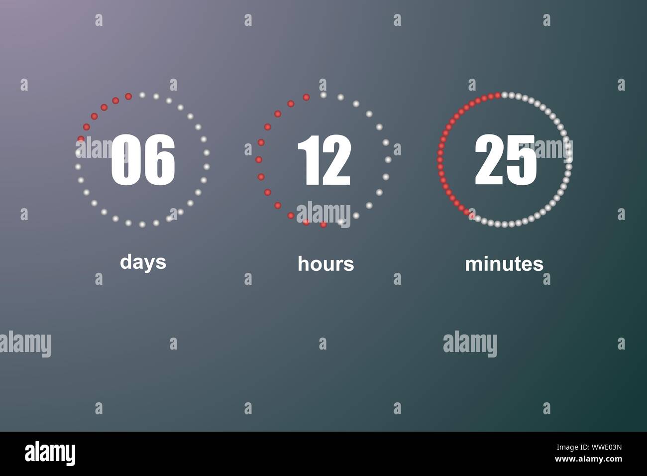 Countdown vector template digital clock timer background for coming soon Stock Vector Image ...