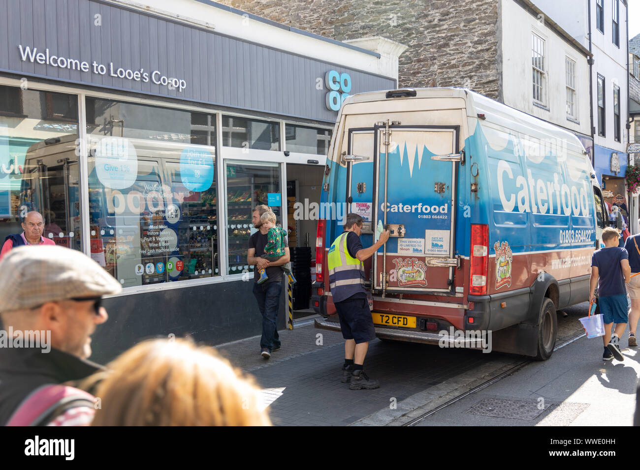 Cater foods delivery van hi-res stock photography and images - Alamy