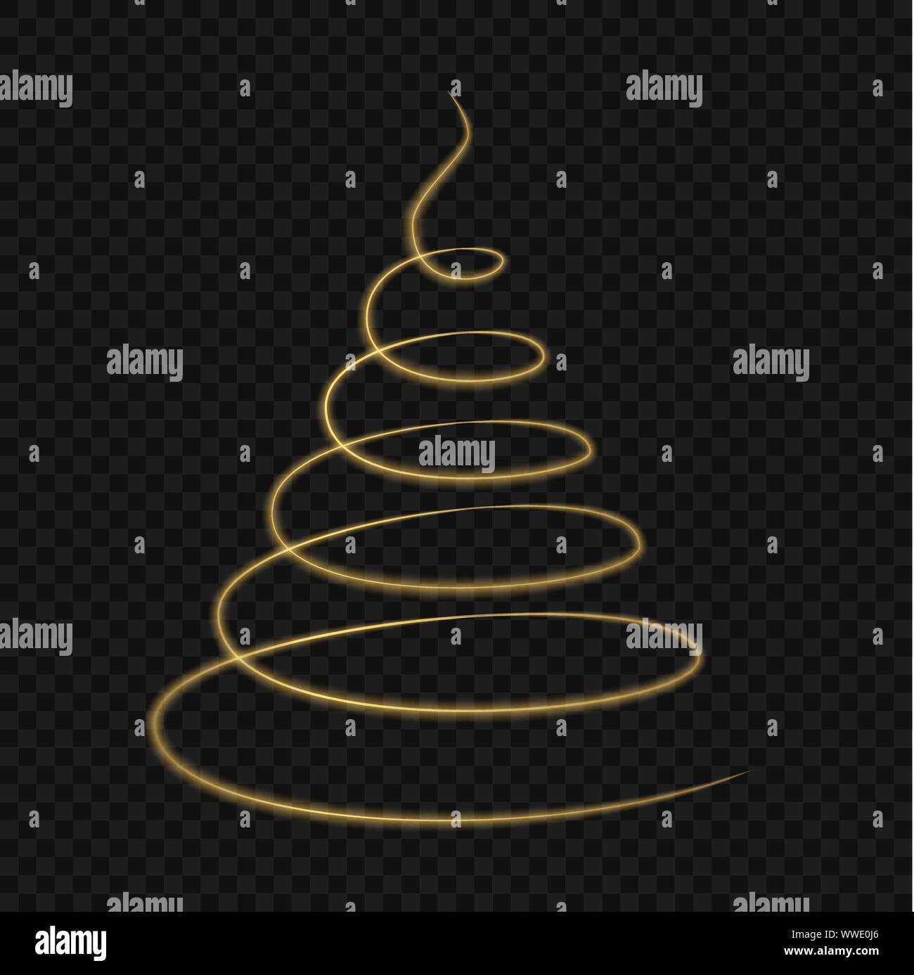 Glowing gold line spiral Stock Vector Images - Alamy