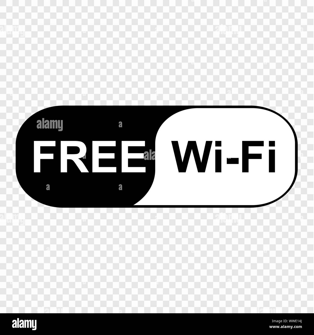 Free Wi Fi Sign. Vector illustration . Template for your design Stock ...