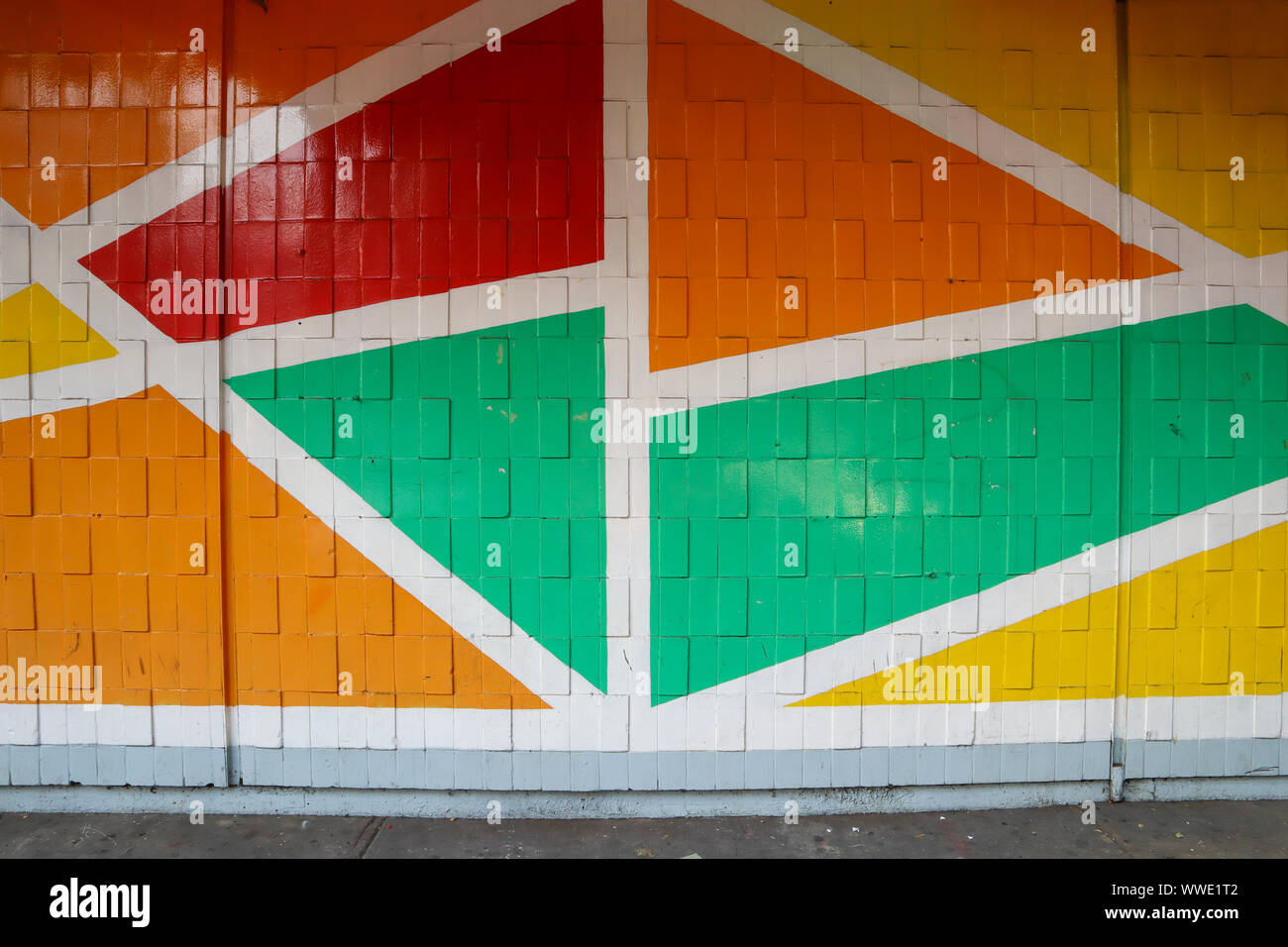 Color Market Wall in Mexico City Stock Photo - Alamy