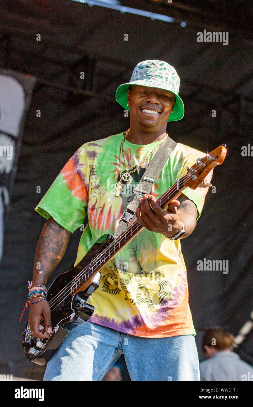 September 14, 2019, Chicago, Illinois, U.S: FRANZ LYONS of Turnstile ...