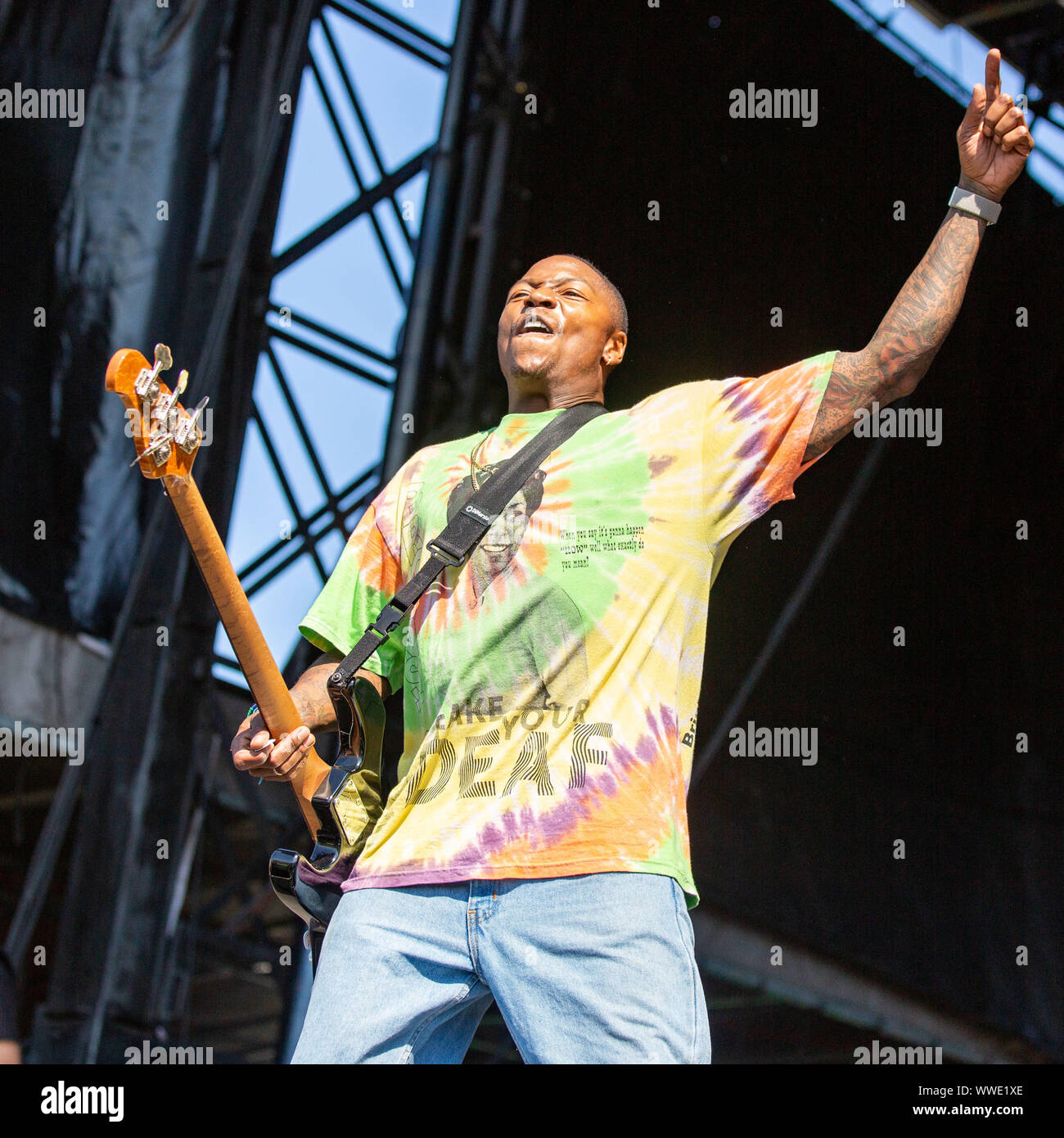 September 14, 2019, Chicago, Illinois, U.S: FRANZ LYONS of Turnstile ...