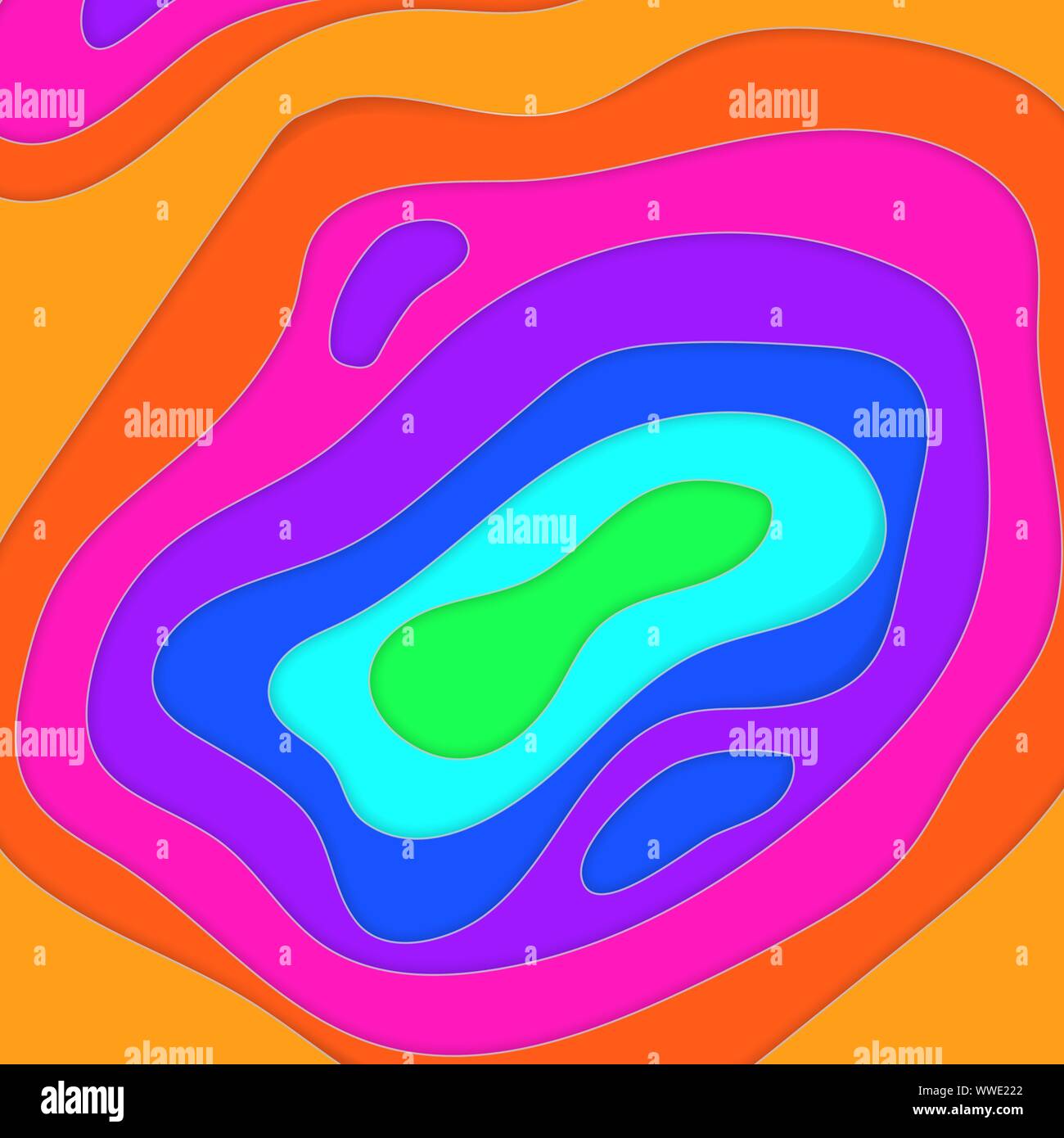 Abstract paper cut art background design. gradient texture vector ...