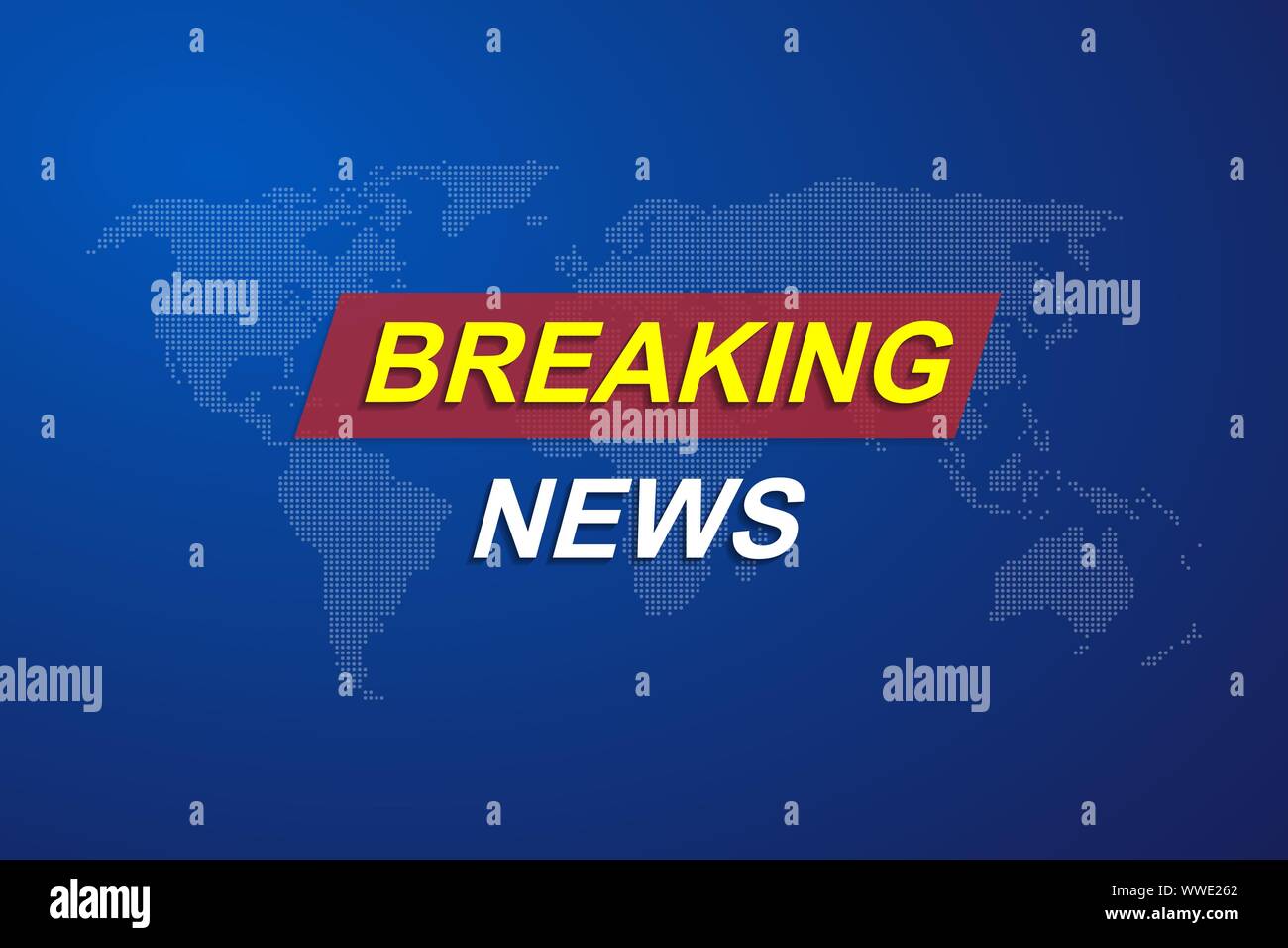 Breaking News title template for TV screen background Stock Vector ...