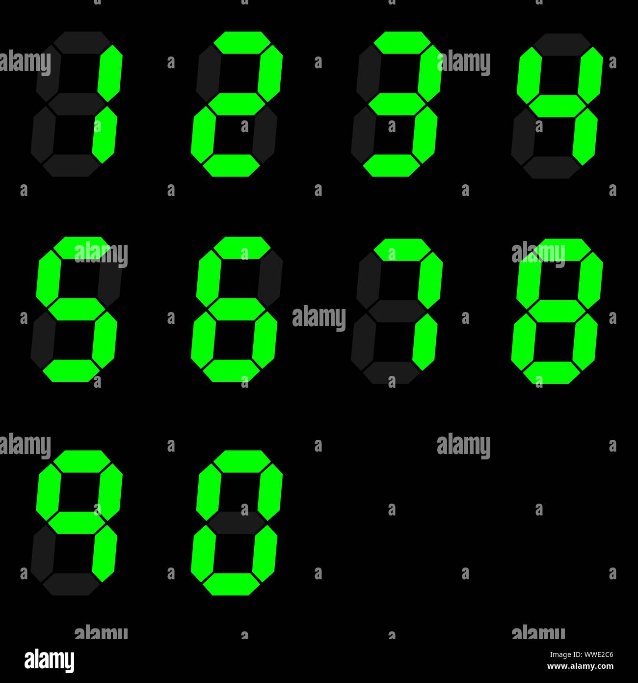 Seven segment led hi-res stock photography and images - Alamy