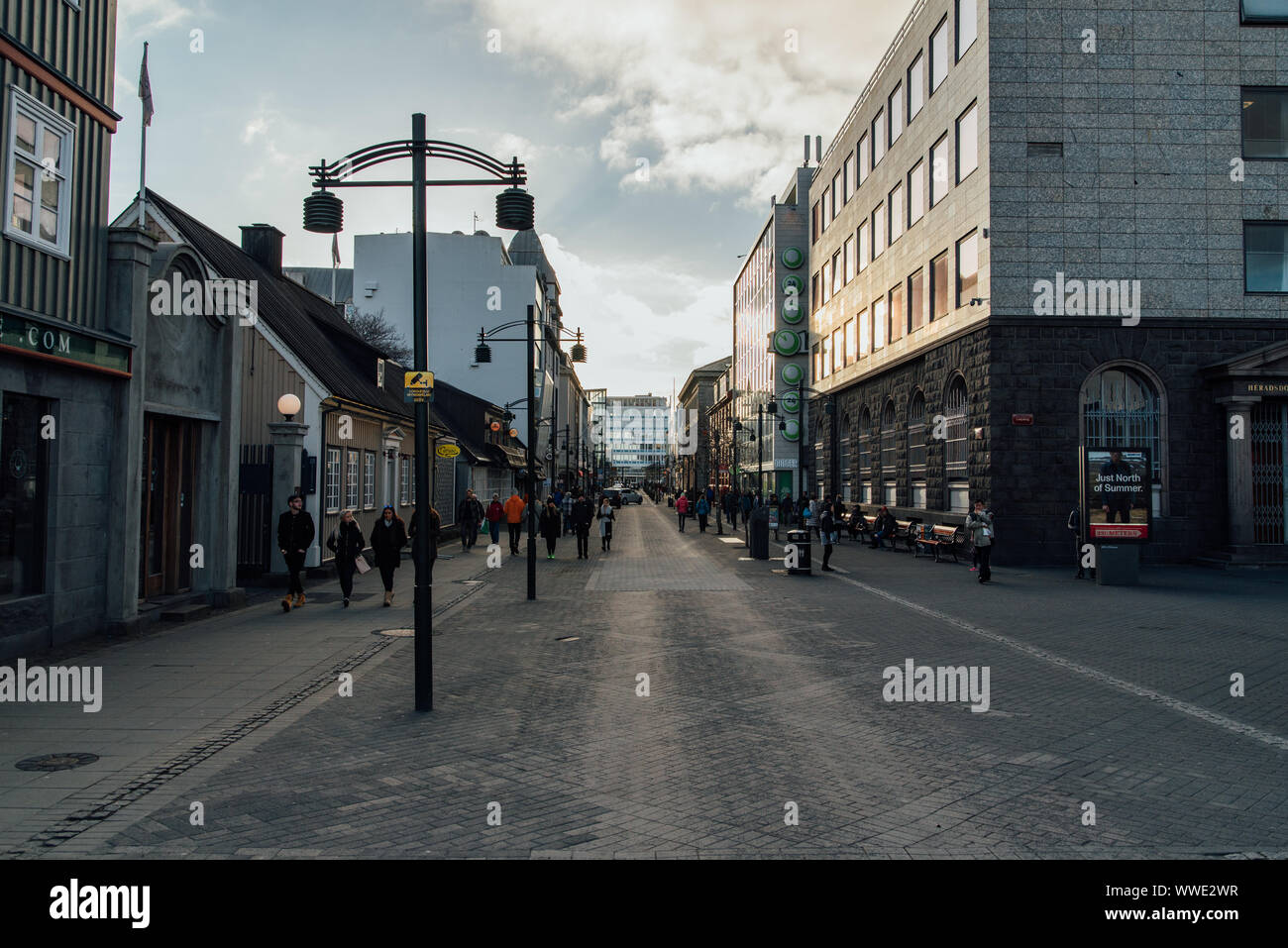 Downtown Reykjavik, Iceland Stock Photo - Alamy