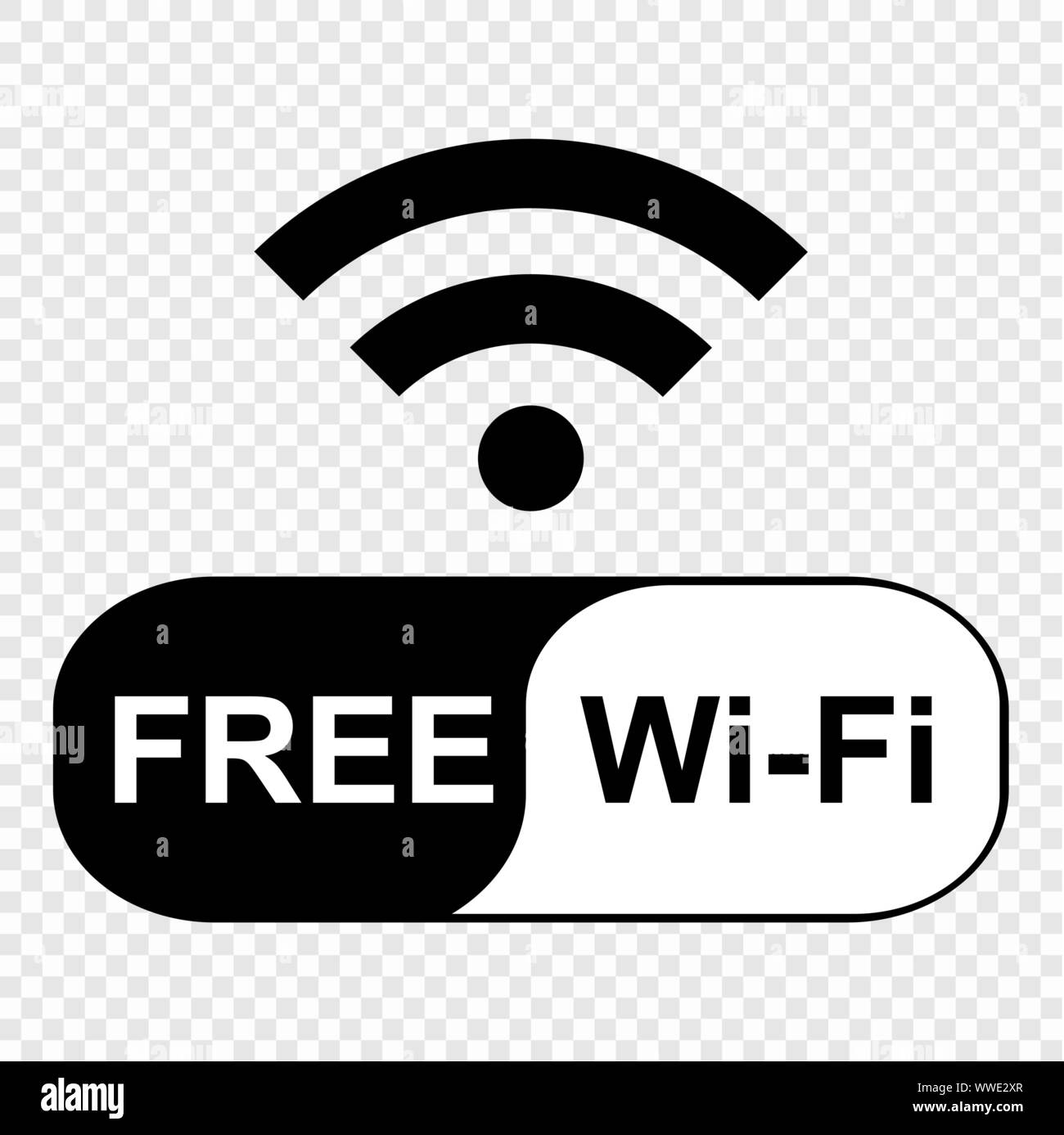 Free Wi Fi Sign. Vector illustration . Template for your design Stock ...