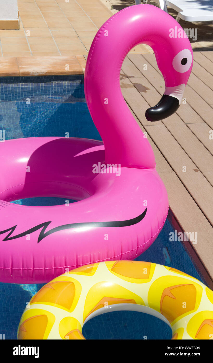 picture of an inflatable Flamingo Stock Photo - Alamy