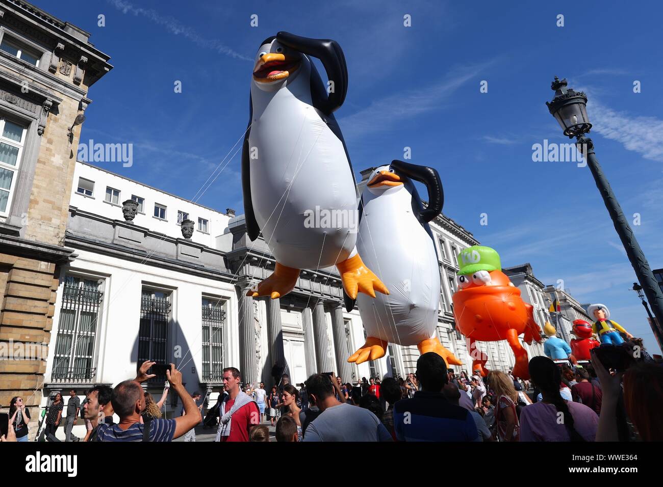 Brussels, Belgium. 15th Sep, 2019. People attend the Balloon's Day ...
