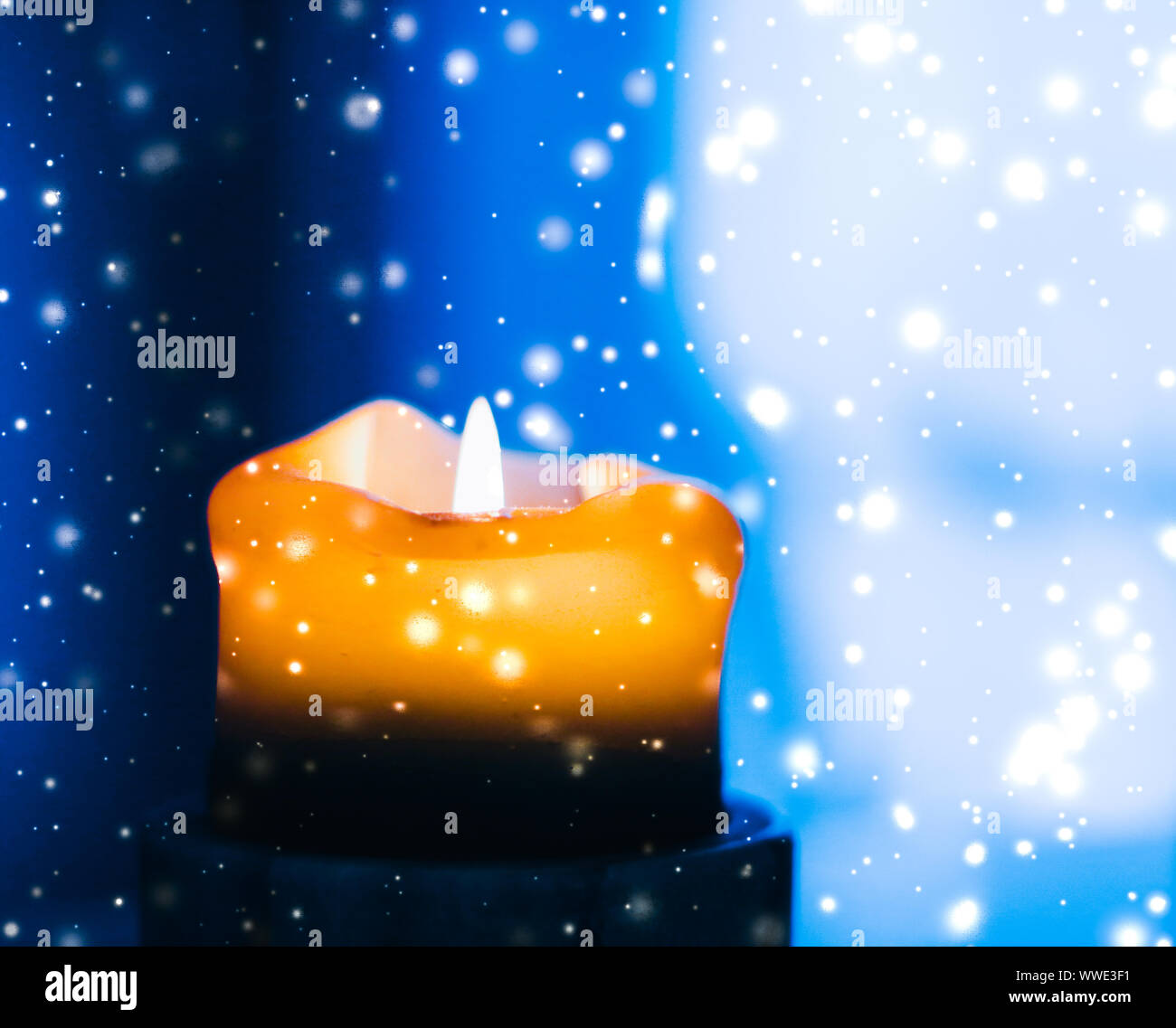 Happy holidays, greeting card and winter season concept - Yellow ...