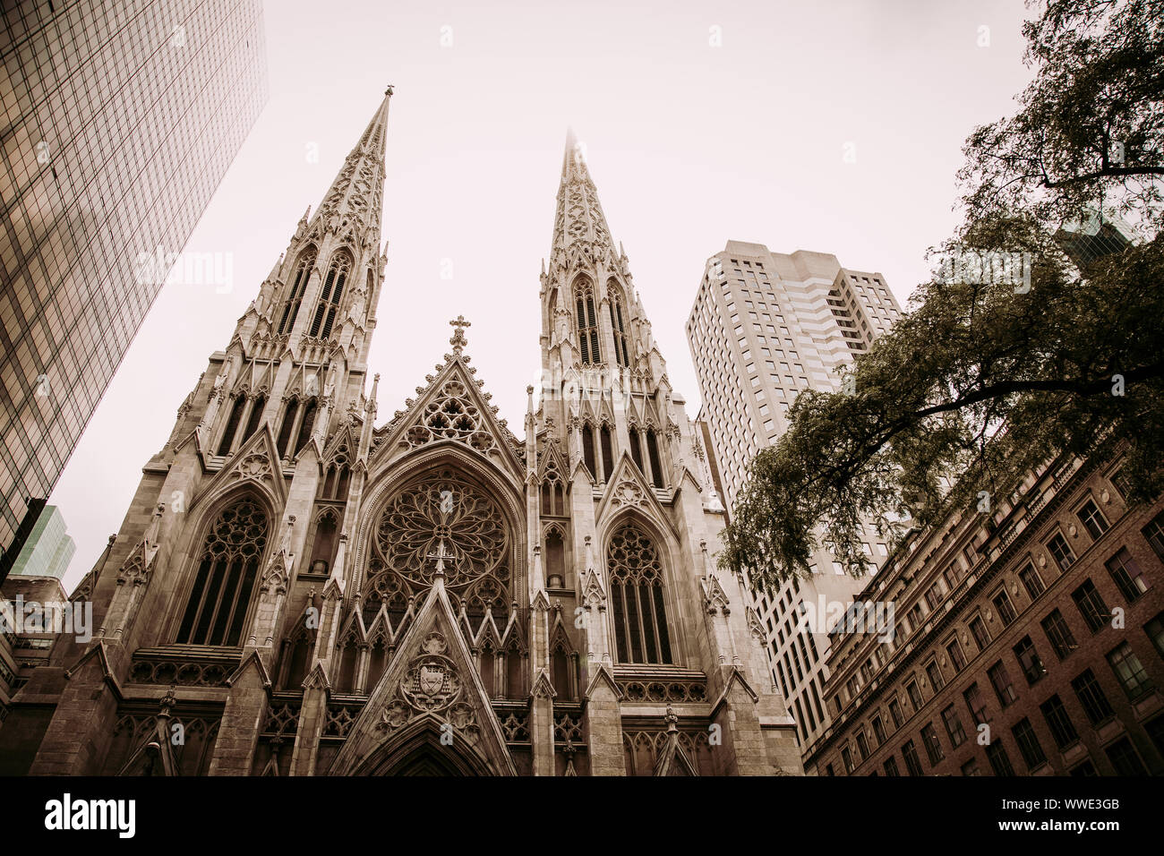 St. Patrick's Cathedral on Manhattan, New York City, USA Stock Photo ...