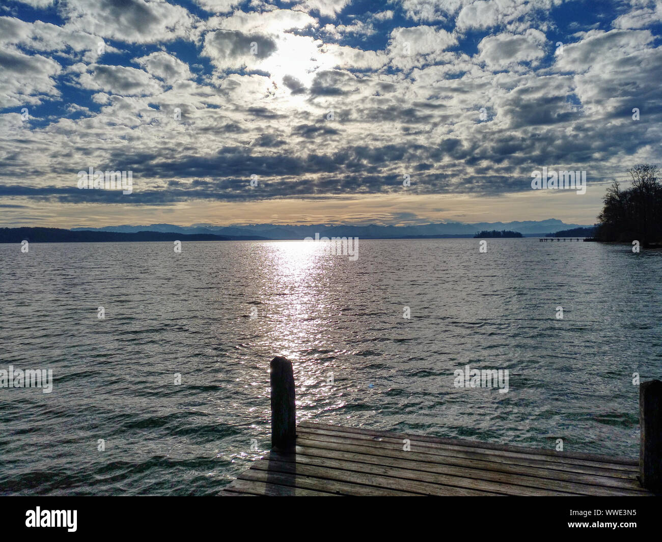sunny day at the starnberger lake - bavaria Stock Photo - Alamy