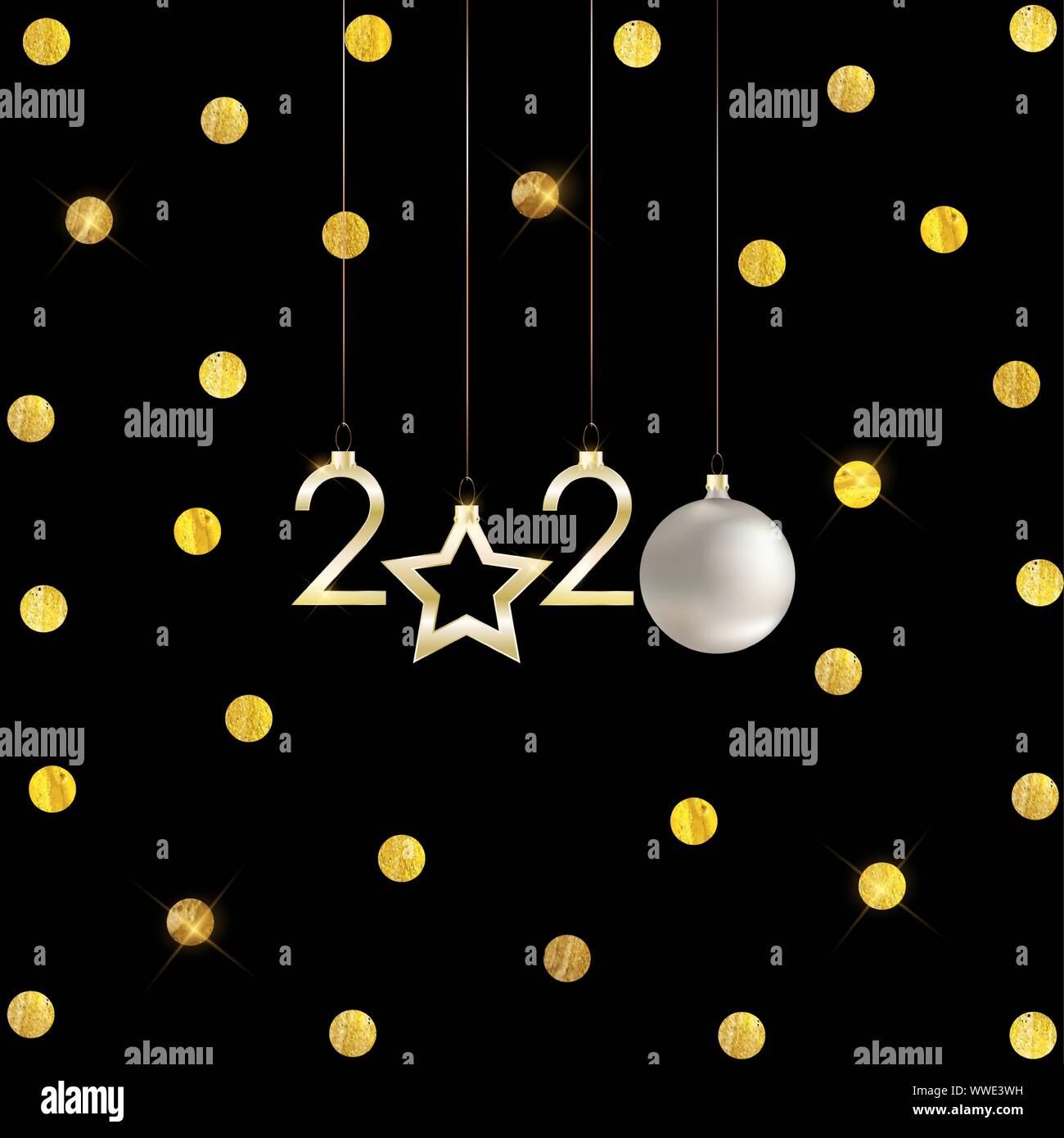 Happy 2020 New Year Background. Vector Illustration Stock Vector Image ...
