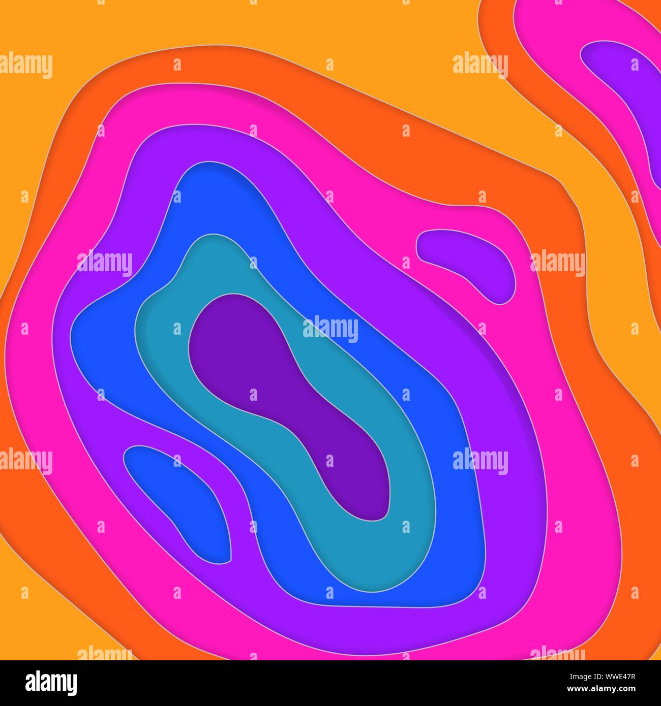 Abstract paper cut art background design. gradient texture vector ...