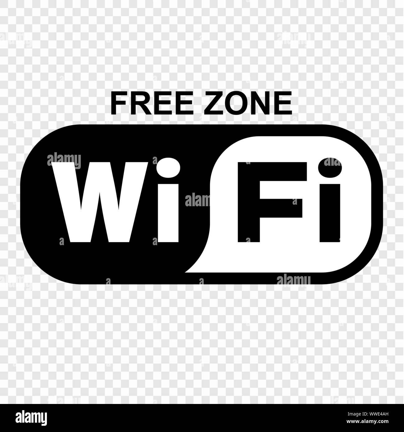 Free Wi Fi Sign. Vector illustration . Template for your design Stock ...