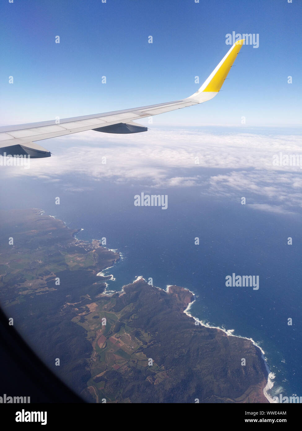 The view from the window of the plane Stock Photo - Alamy