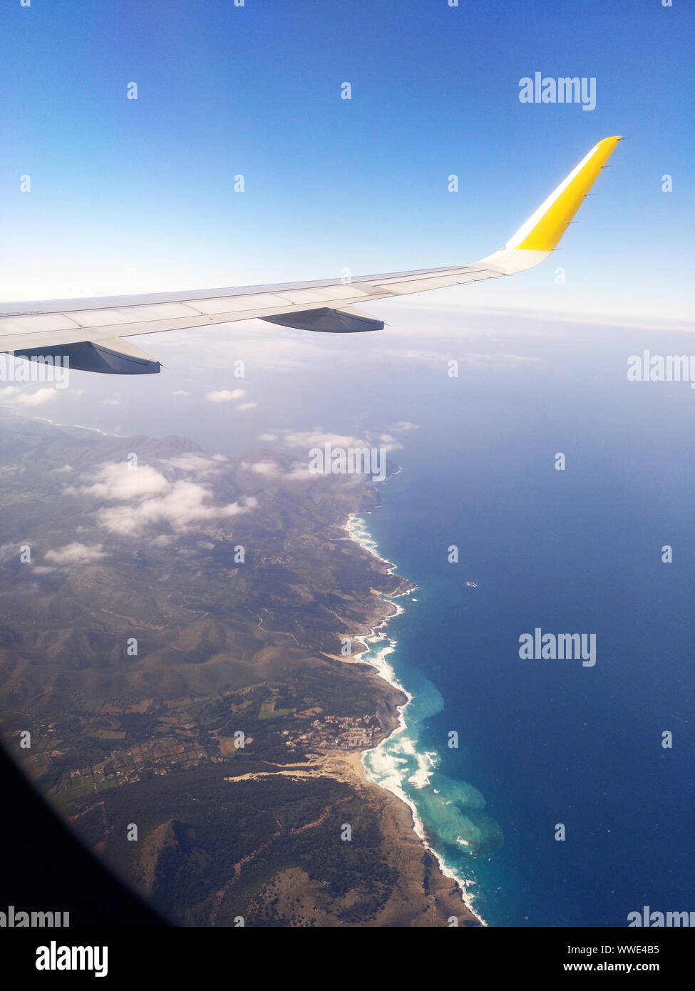 The view from the window of the plane Stock Photo - Alamy