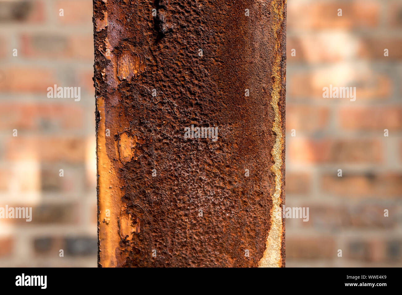 rust on an old pillar Stock Photo - Alamy