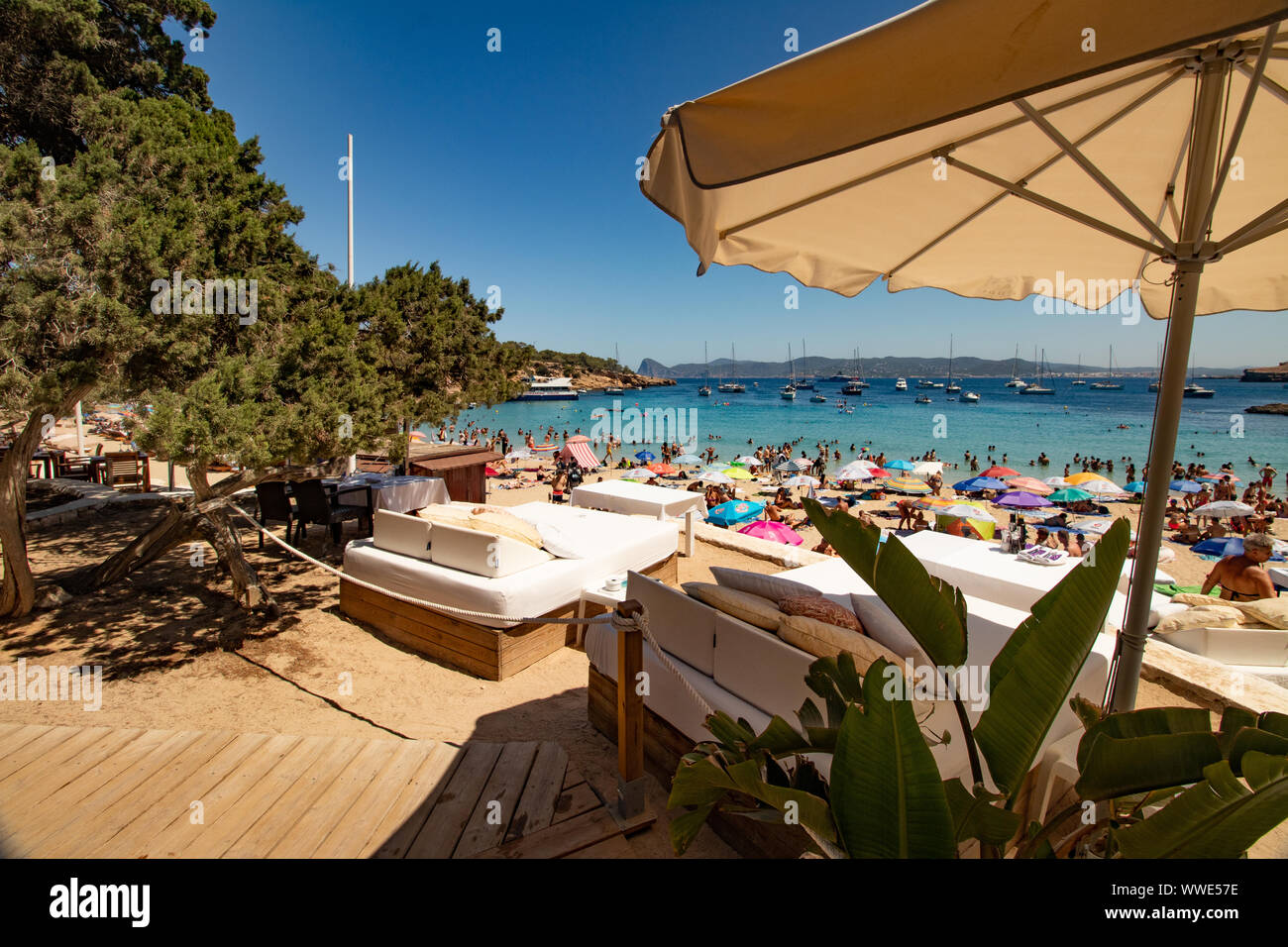 View to Cala Basa from Ibiza Stock Photo - Alamy