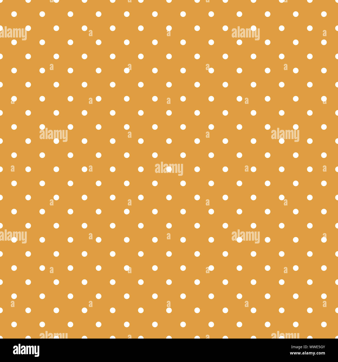 Polka dots seamless repeating pattern - Bright orange & white. Fabric ...