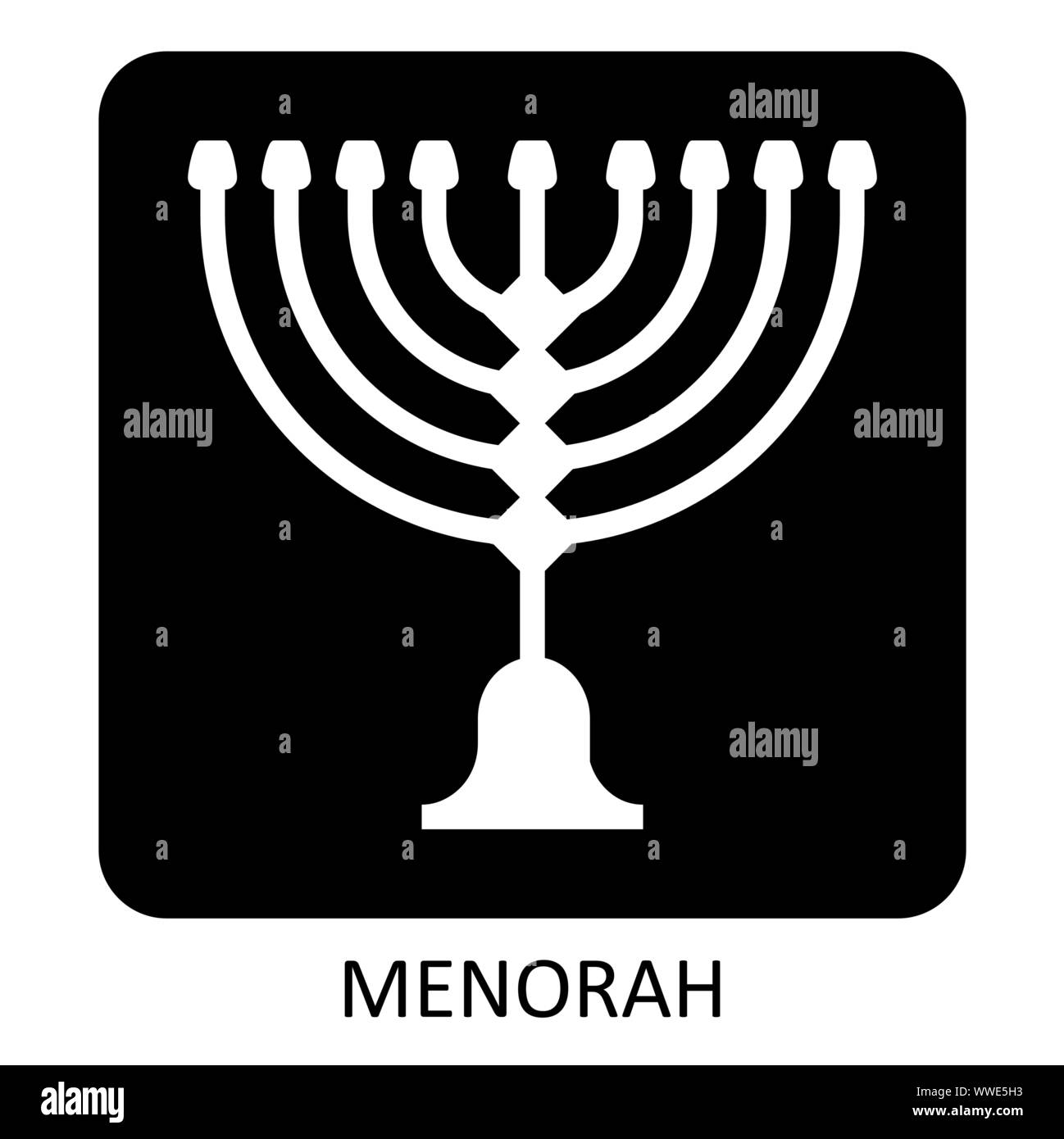 Menorah Black and White Stock Photos & Images - Alamy