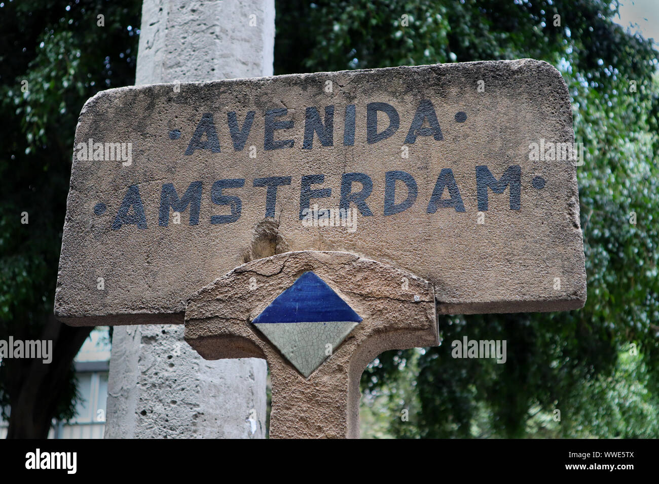 Amsterdam avenue street sign hi-res stock photography and images - Alamy