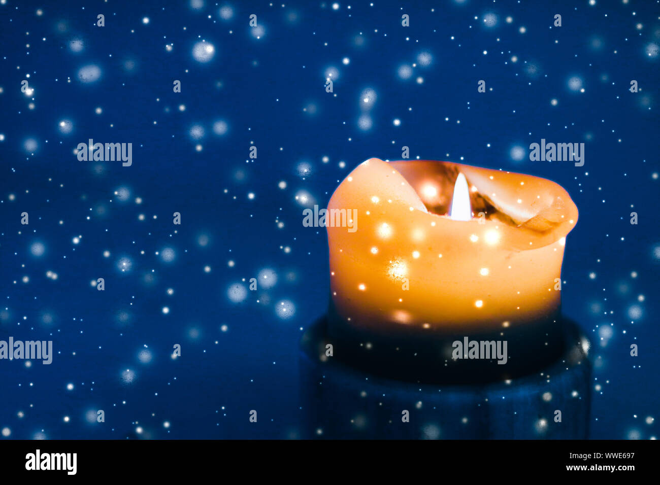 Happy holidays, greeting card and winter season concept - Yellow ...