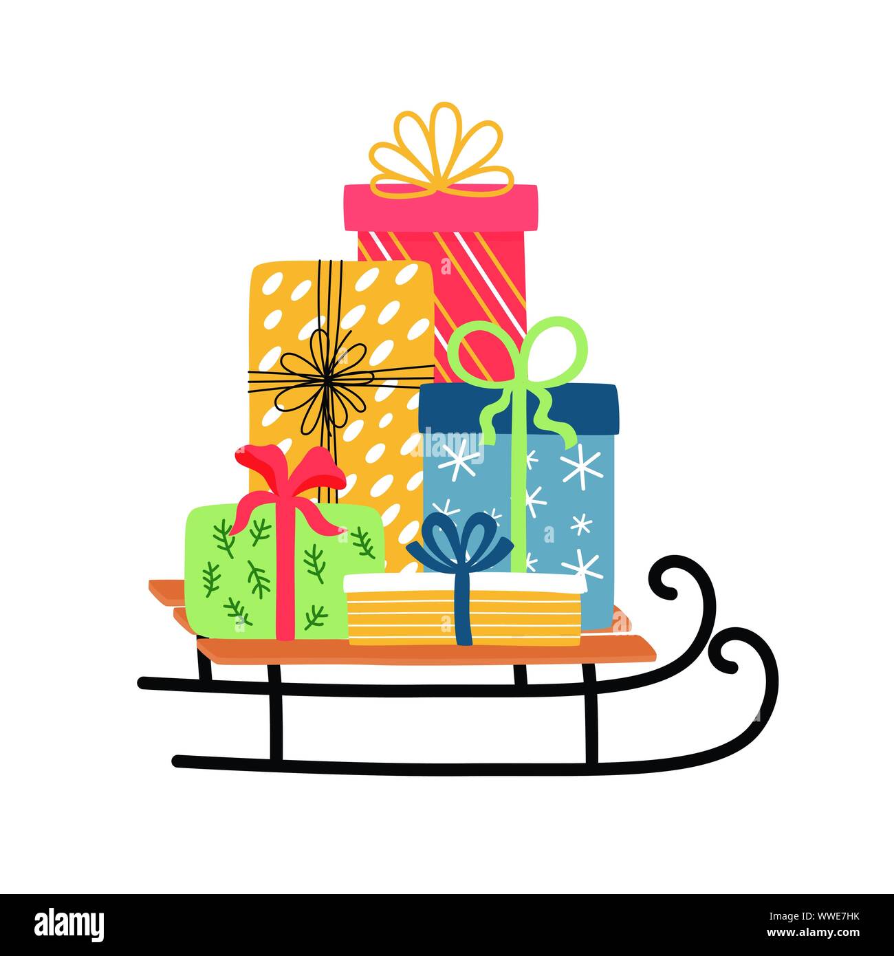 Celebrating present Stock Vector Images - Alamy