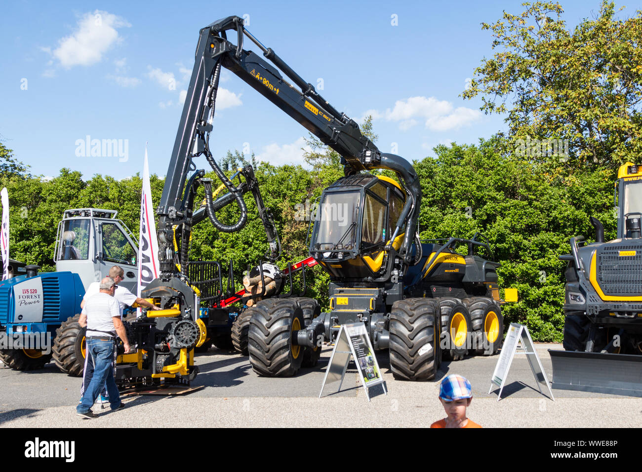 Ponsse Scorpion Harvester on display at innoLignum Sopron Timber ...