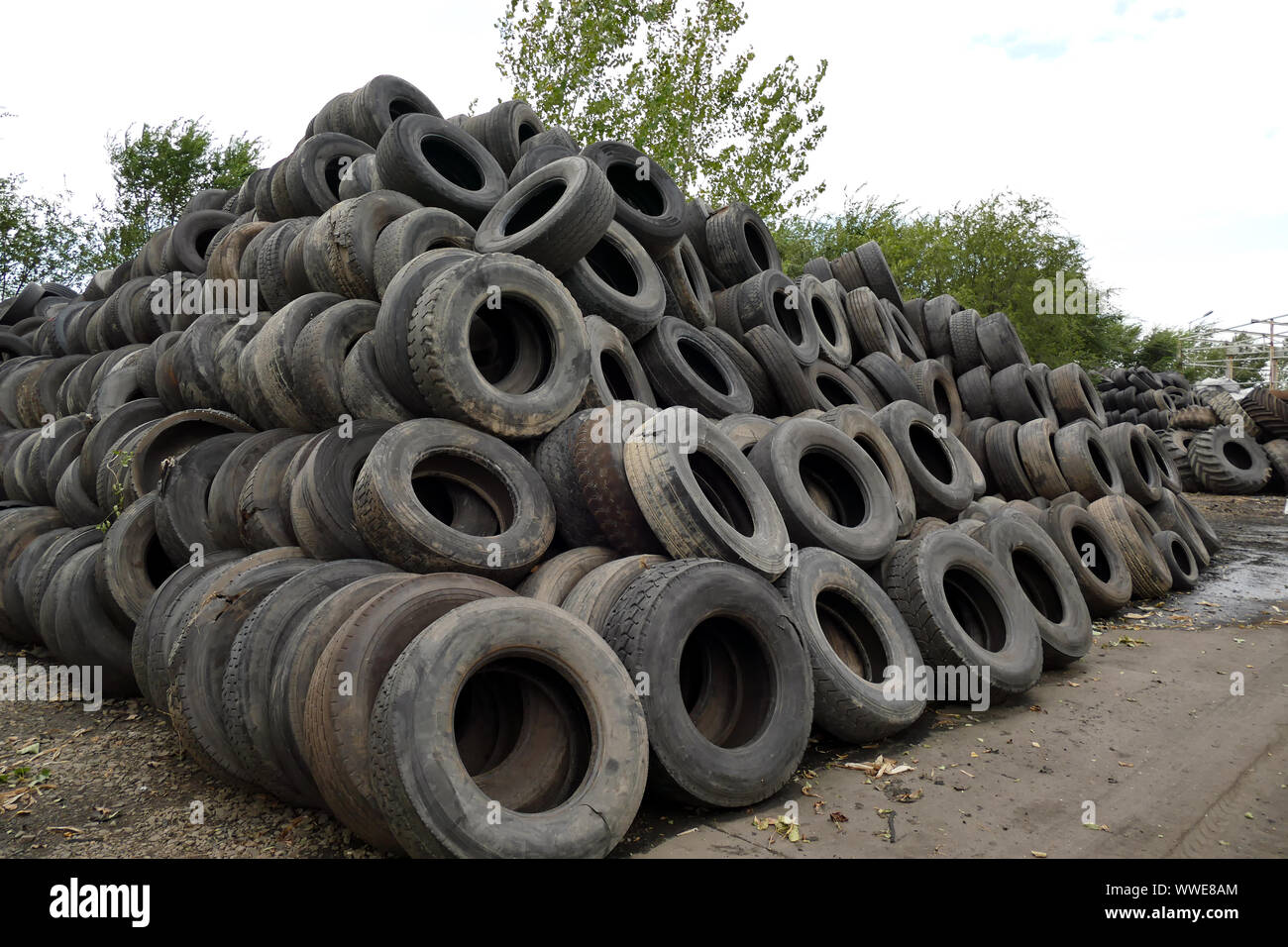 Shredded tyre tire hi-res stock photography and images - Alamy