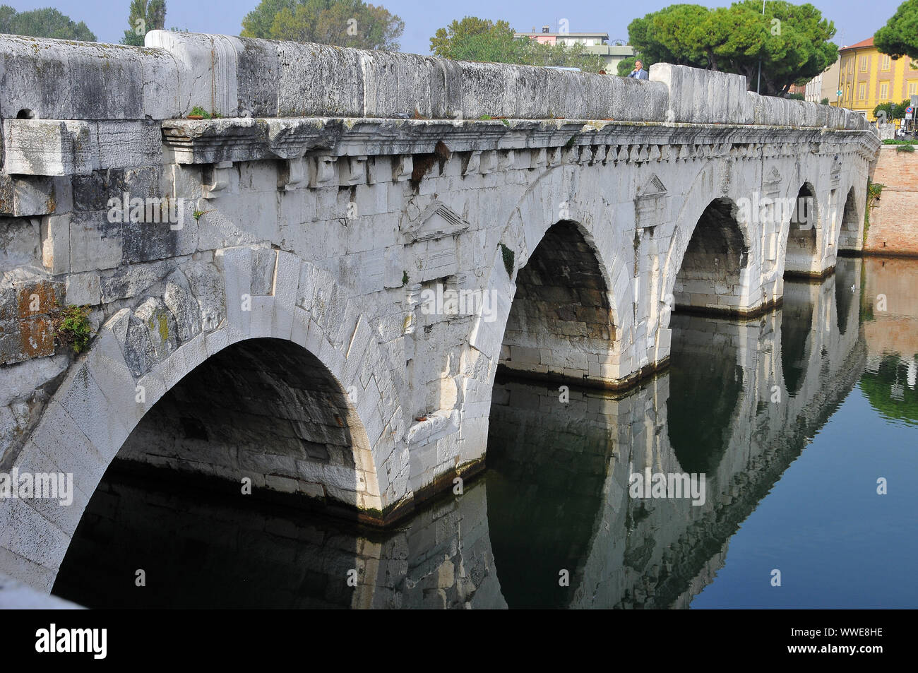 Tiberius Bridge, Ponte di Tiberio, Rimini, Italy, Europe Stock Photo ...