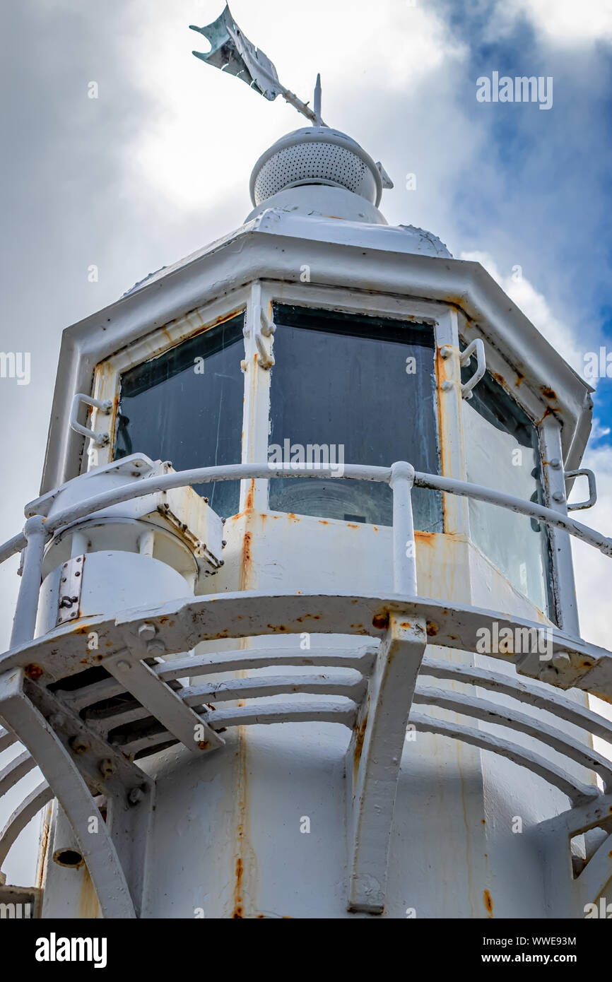 8 Metre High Hexagonal Lighthouse in Mevagissey ,Cornwall UK at the ...