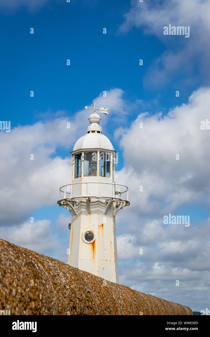 8 Metre High Hexagonal Lighthouse in Mevagissey ,Cornwall UK at the ...